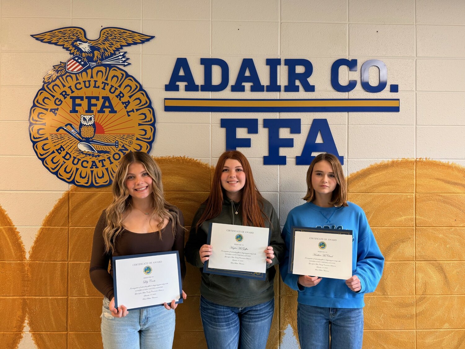 FFA students recognized for conservation essays - Adair County ...
