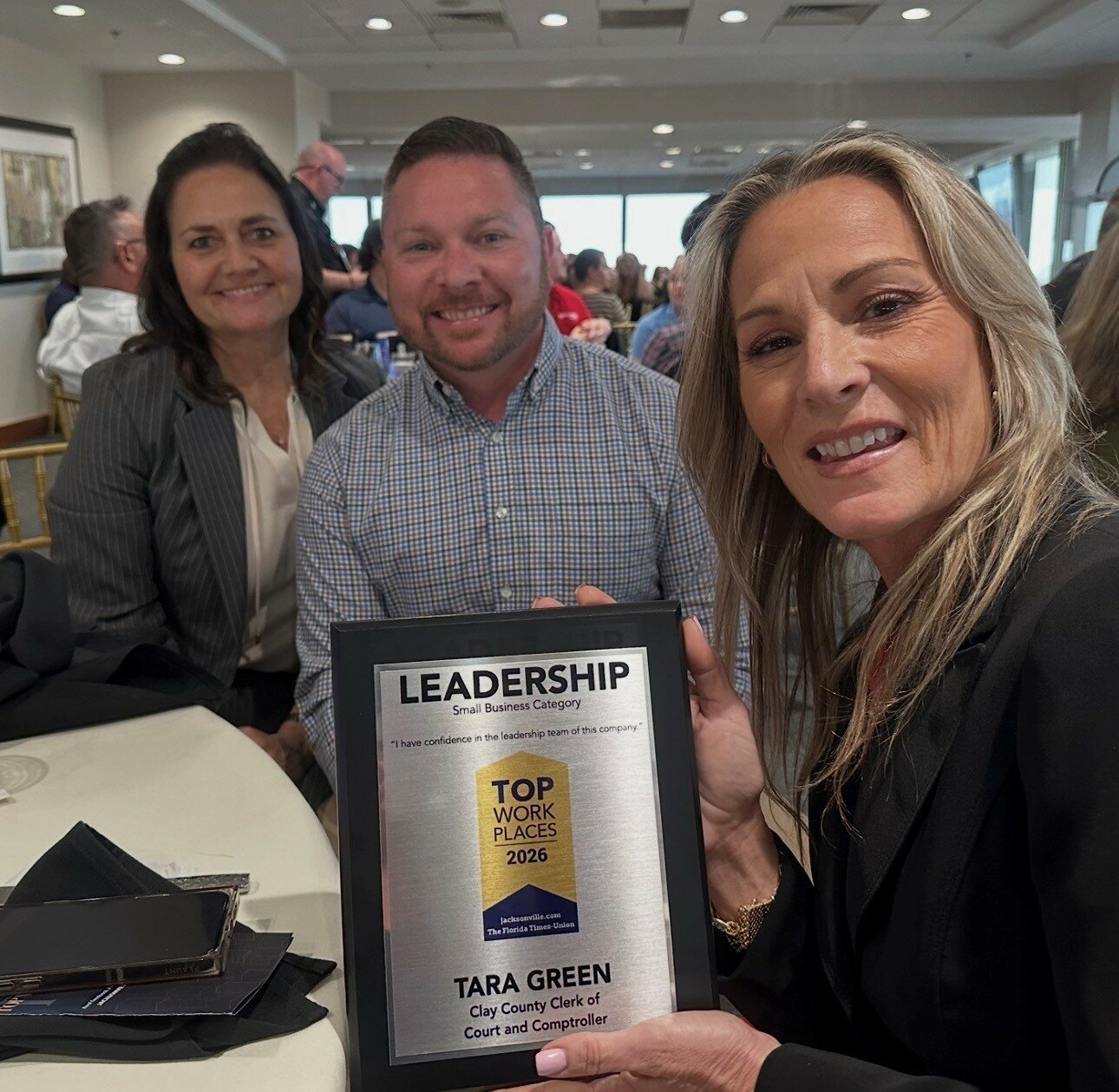 Clerk of Court receives Top Workplace award | Clay Today