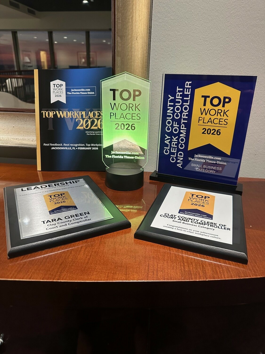 Clerk of Court receives Top Workplace award | Clay Today