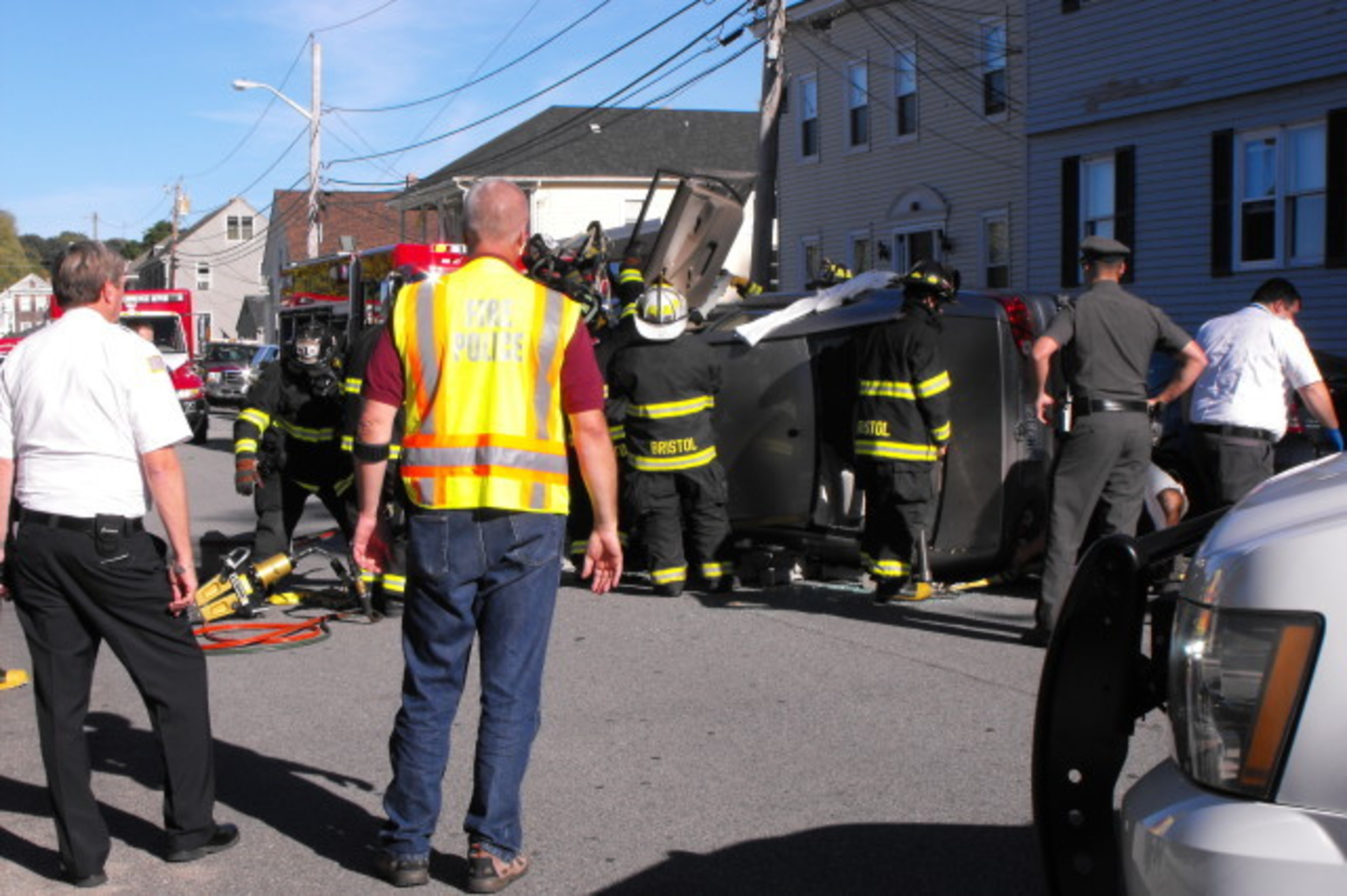Rollover crash outside Guiteras School sends driver to hospital ...