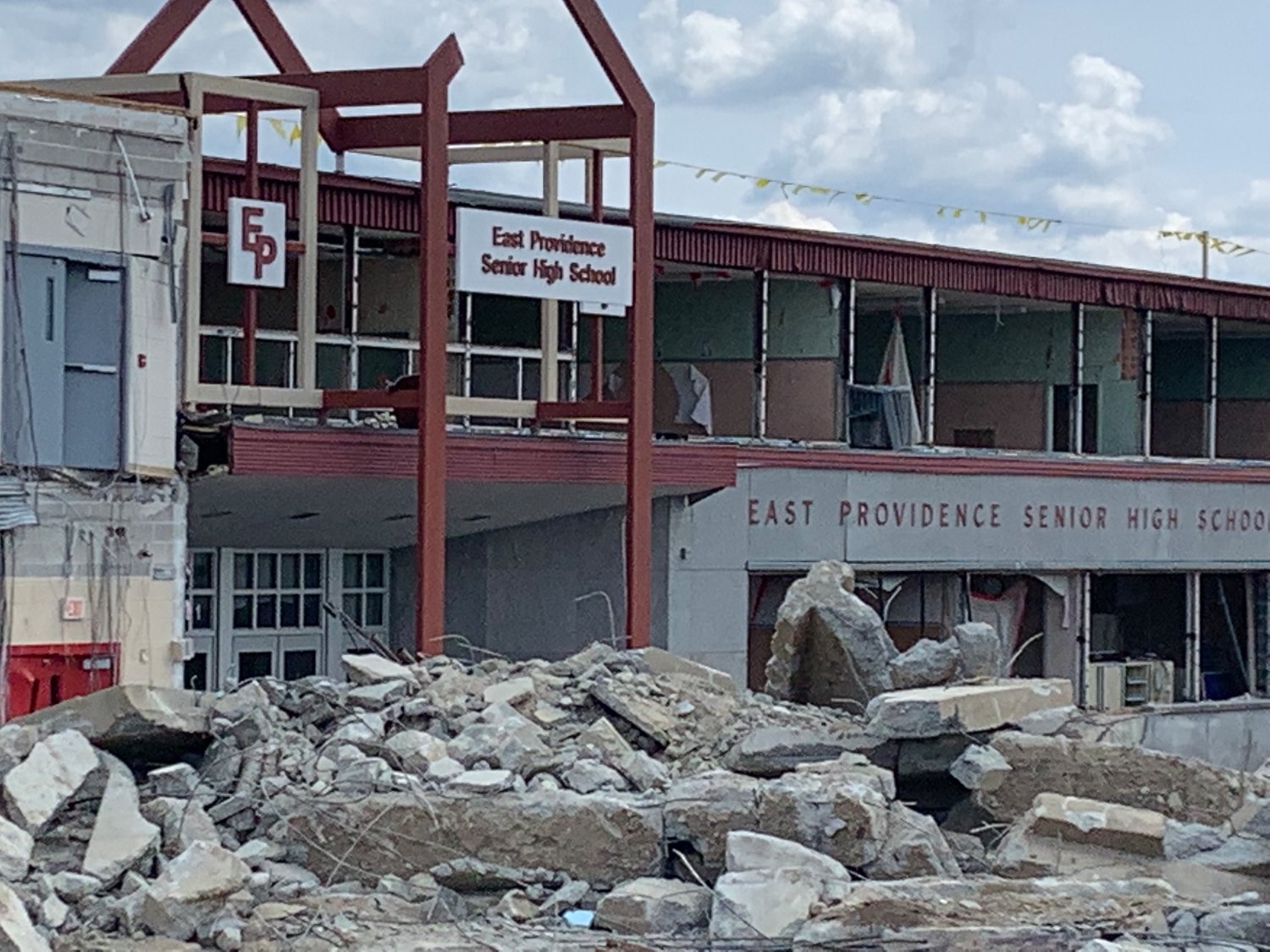 Gallery: Old EPHS demolition | EastBayRI.com - News, Opinion, Things to ...