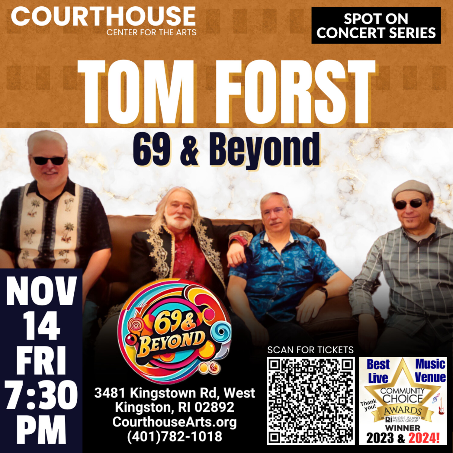 Tom Forst – 69 & Beyond 11/14 FRI 7:30pm | EastBayRI.com - News ...
