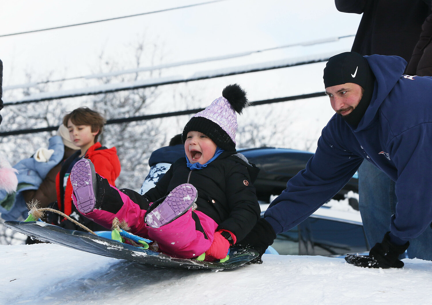 Photos: Snowed in, school's off, sled's out in East Providence ...