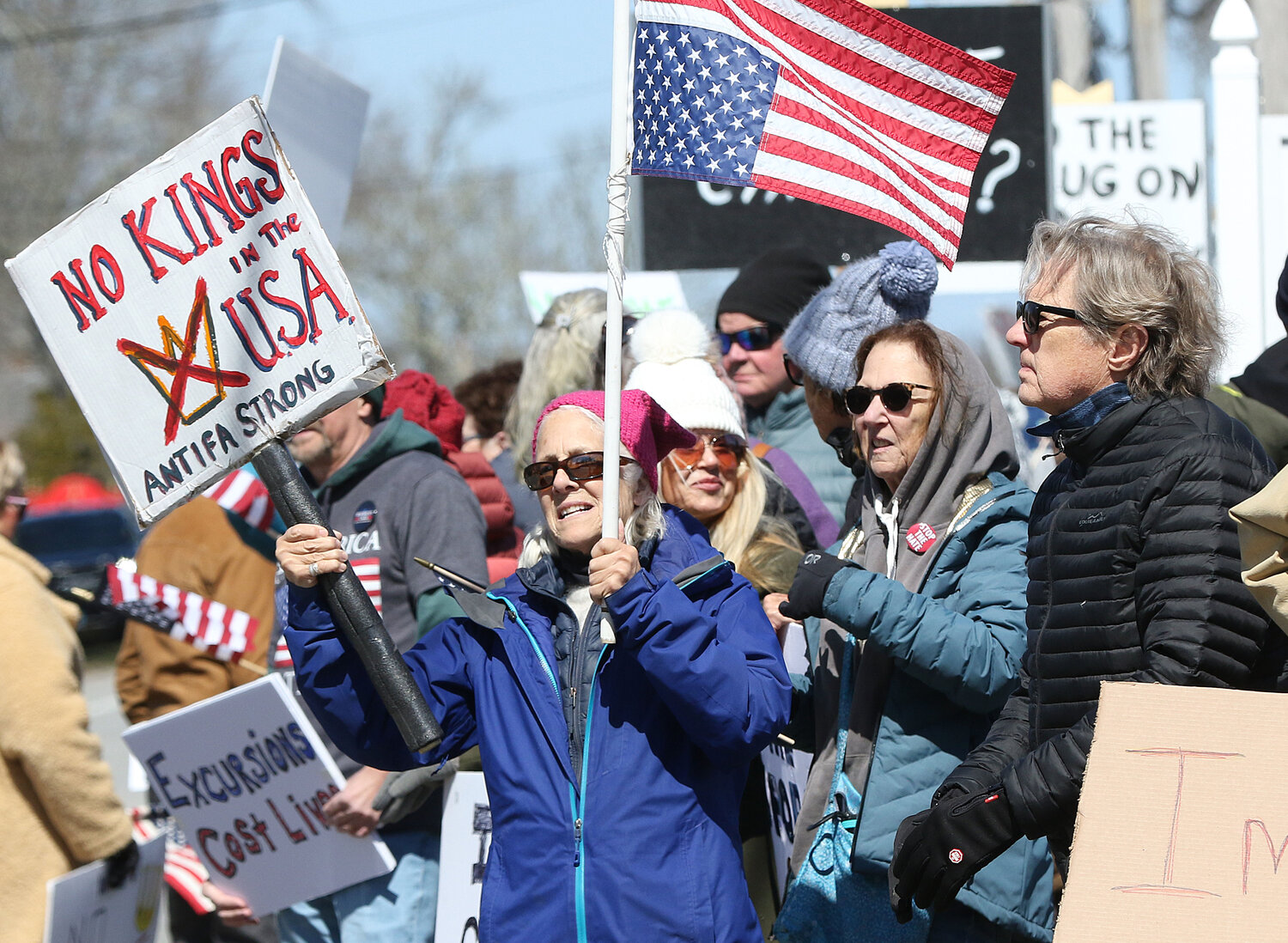 'Strength in numbers' as Westport protests | EastBayRI.com - News ...