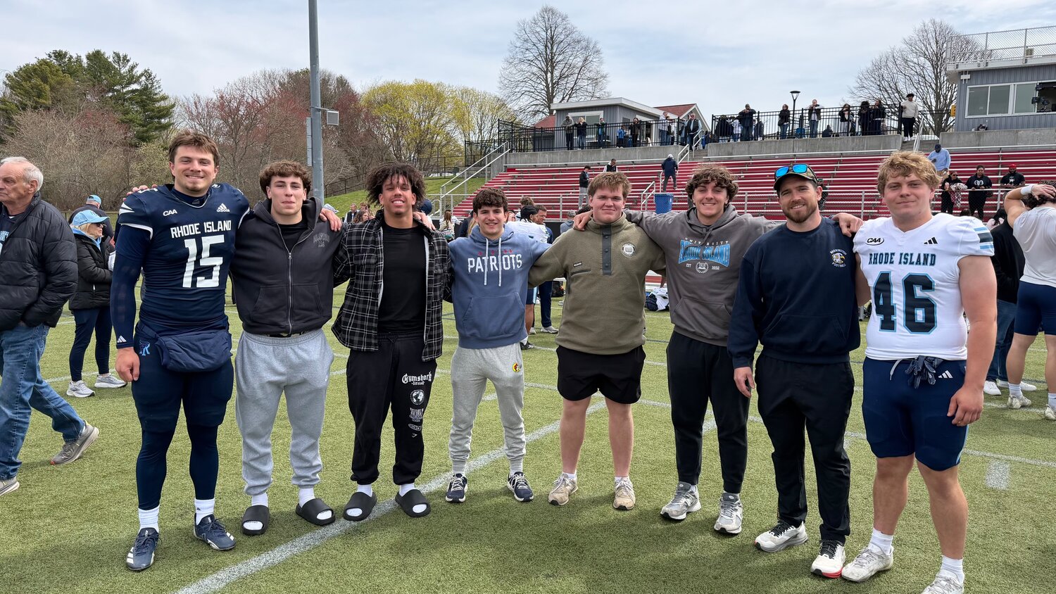 VIDEO: Barrington brothers battle it out in URI Football spring game ...