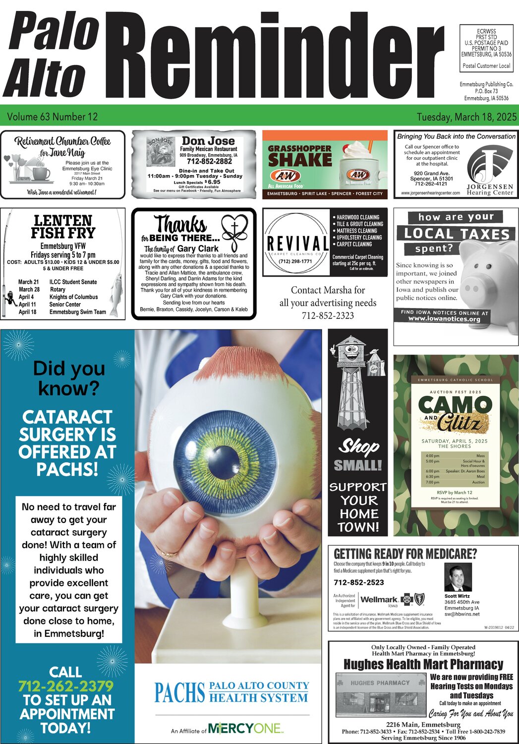 Palo Alto Reminder-March 18, 2025 - Emmetsburg Reporter Democrat