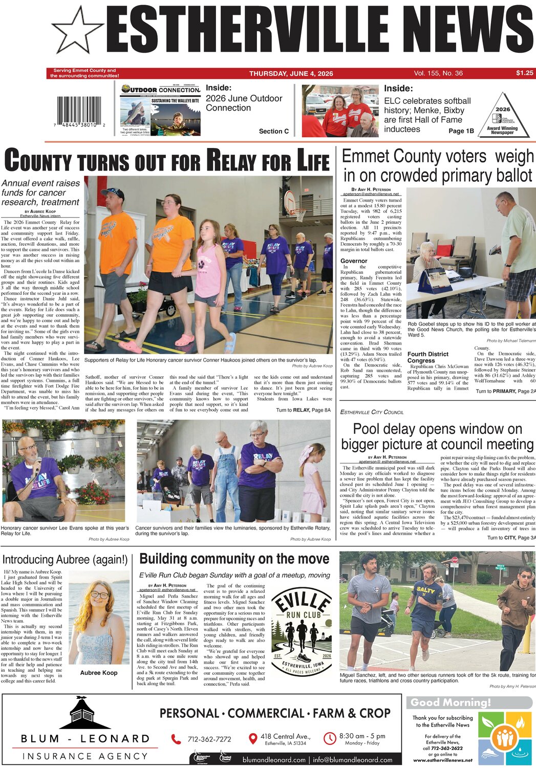 Thursday, June 4, 2026 - Estherville News