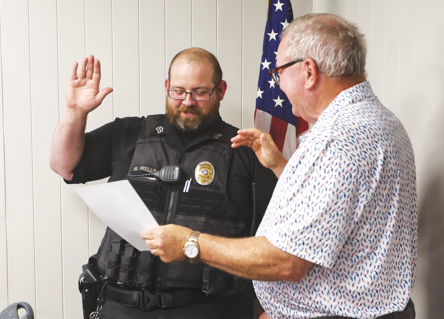 Bo Wells sworn in as interim Fayette City Marshal | The Fayette Advertiser