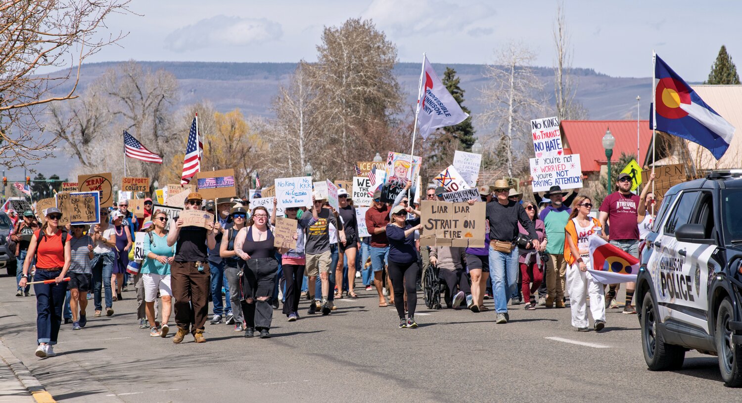No Kings protest held in Gunnison - Gunnison Country Times