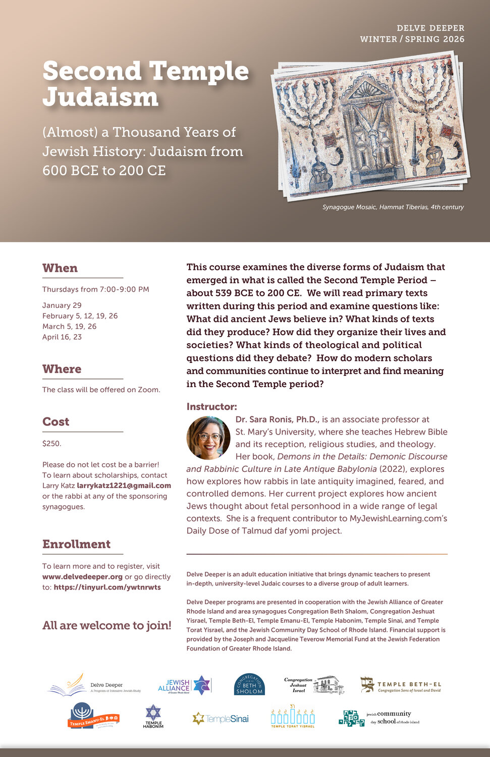 Delve Deeper: Second Temple Judaism (Almost) a Thousand Years of Jewish ...