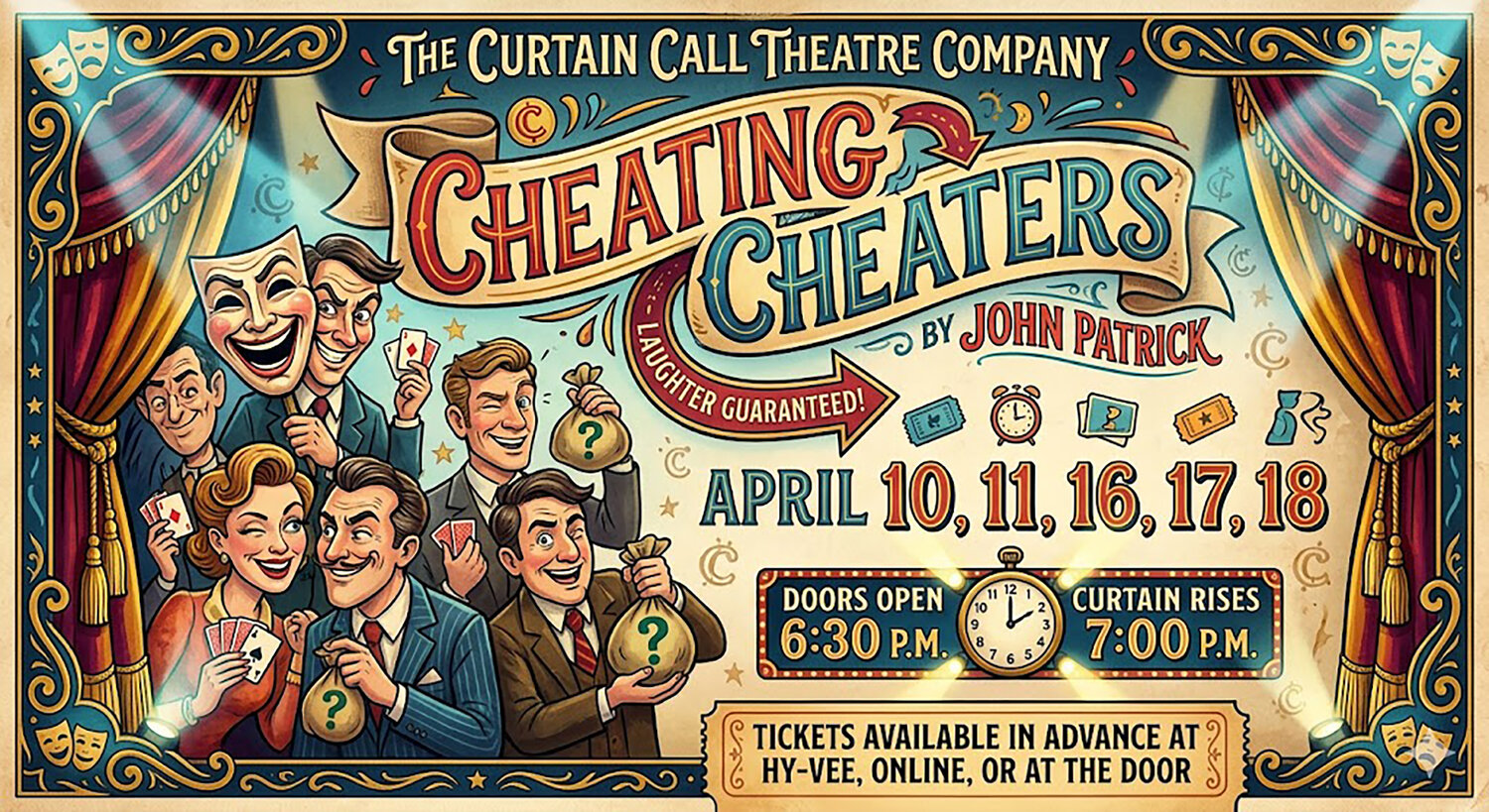 Curtain Call Theatre Company to present comedy 'Cheating Cheaters' this ...