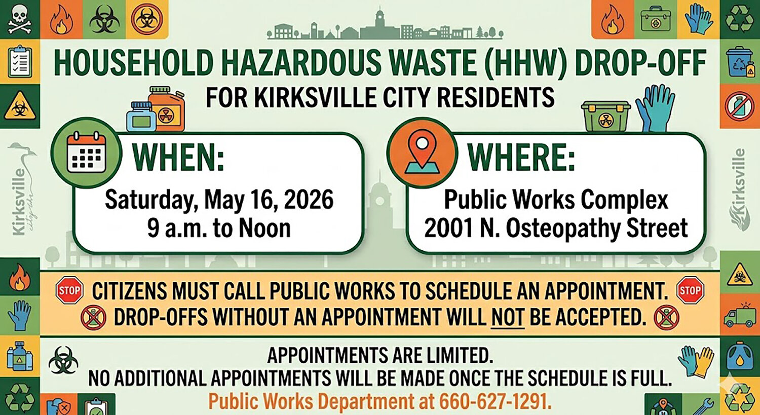 Kirksville household hazardous waste drop-off happening May 16 ...