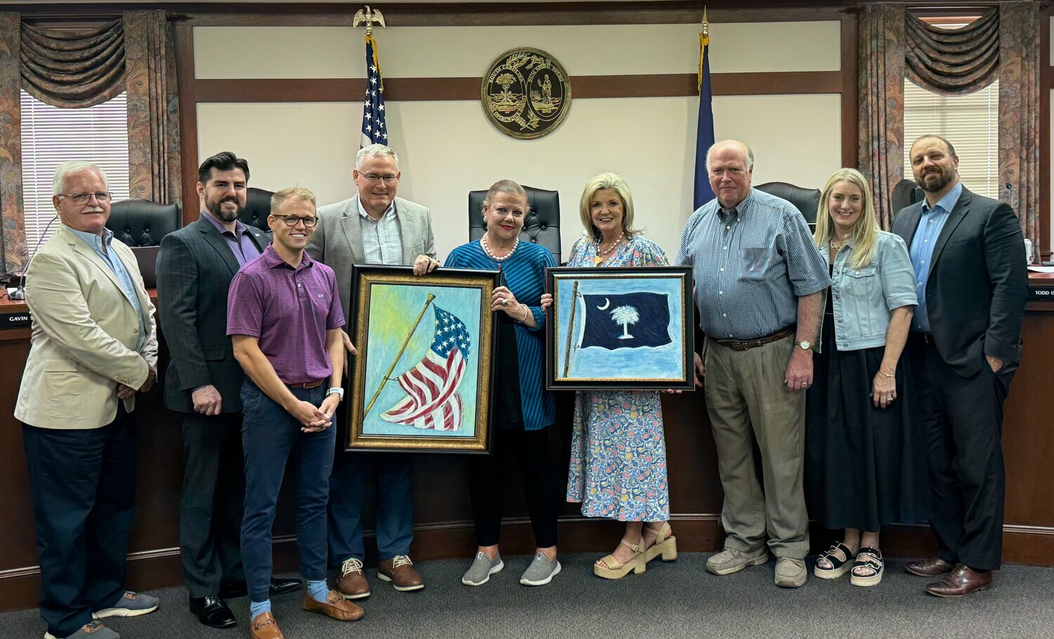 Chronicle columnist presents 250 anniversary art at Lexington Town ...