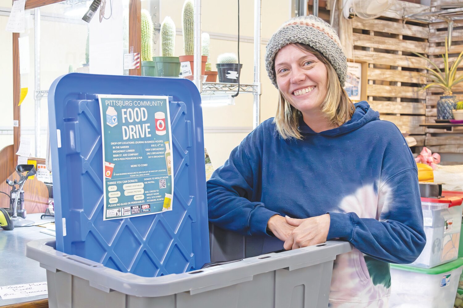 Community member kick starts food drive - The Morning Sun