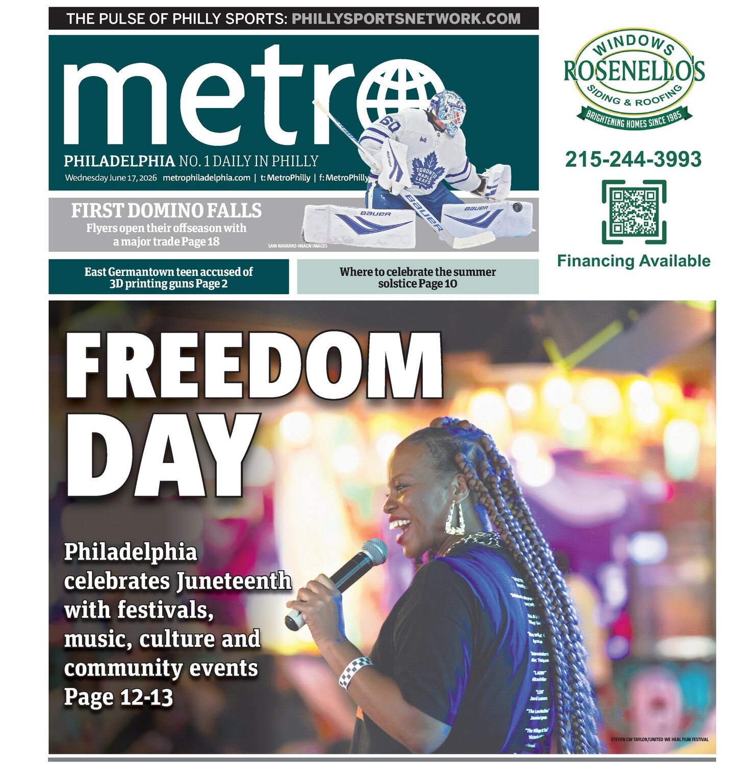 Metro Philadelphia - June 17, 2026 - Metro Philadelphia