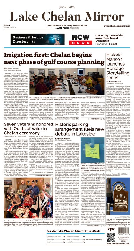 Calendar - Lake Chelan Mirror