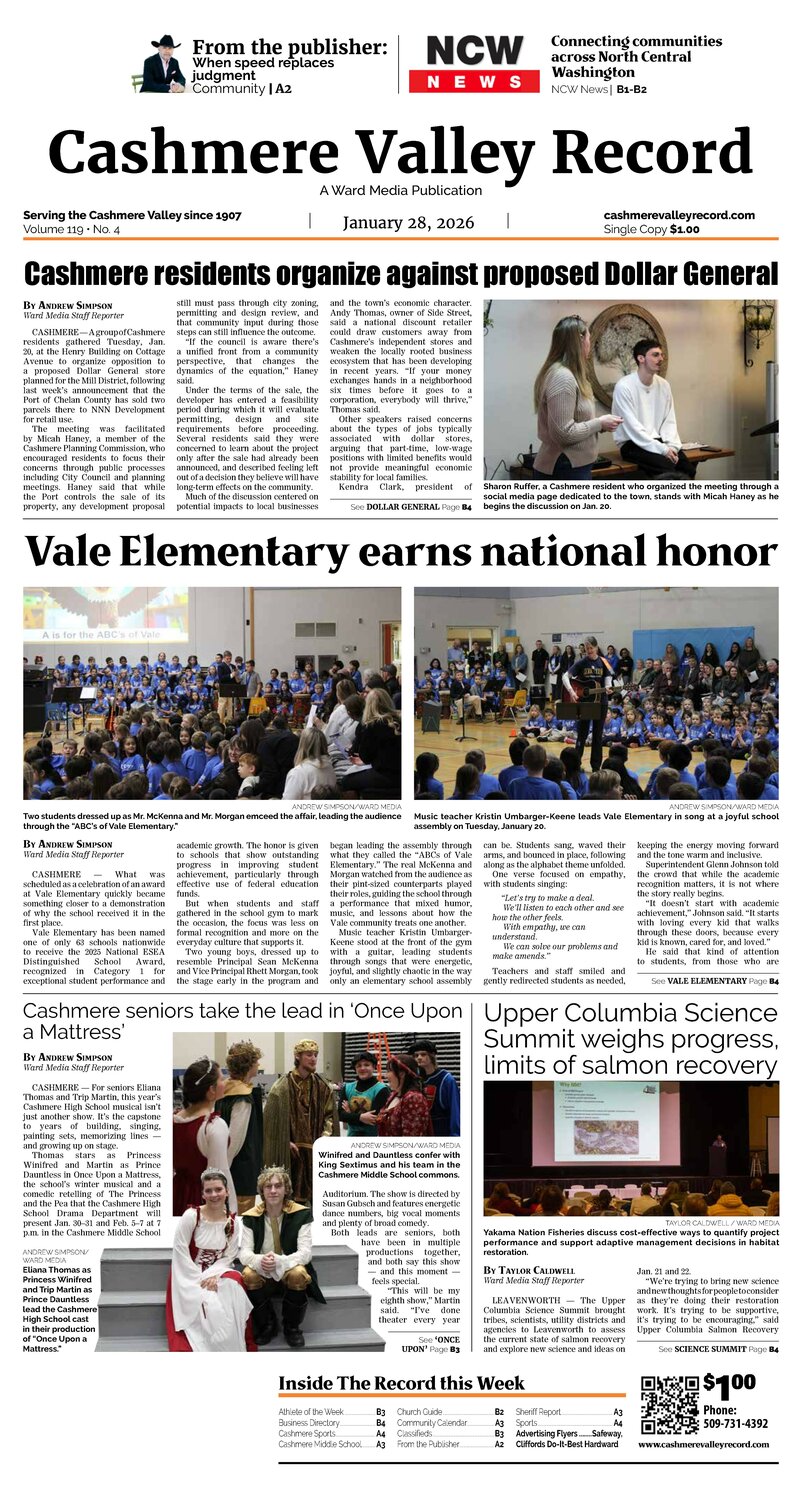 January 28, 2026 - Cashmere Valley Record