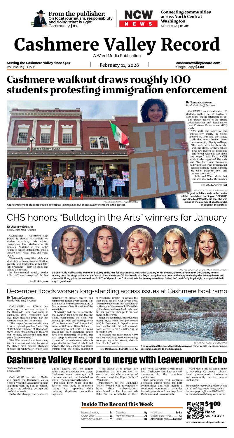 February 11, 2026 - Cashmere Valley Record