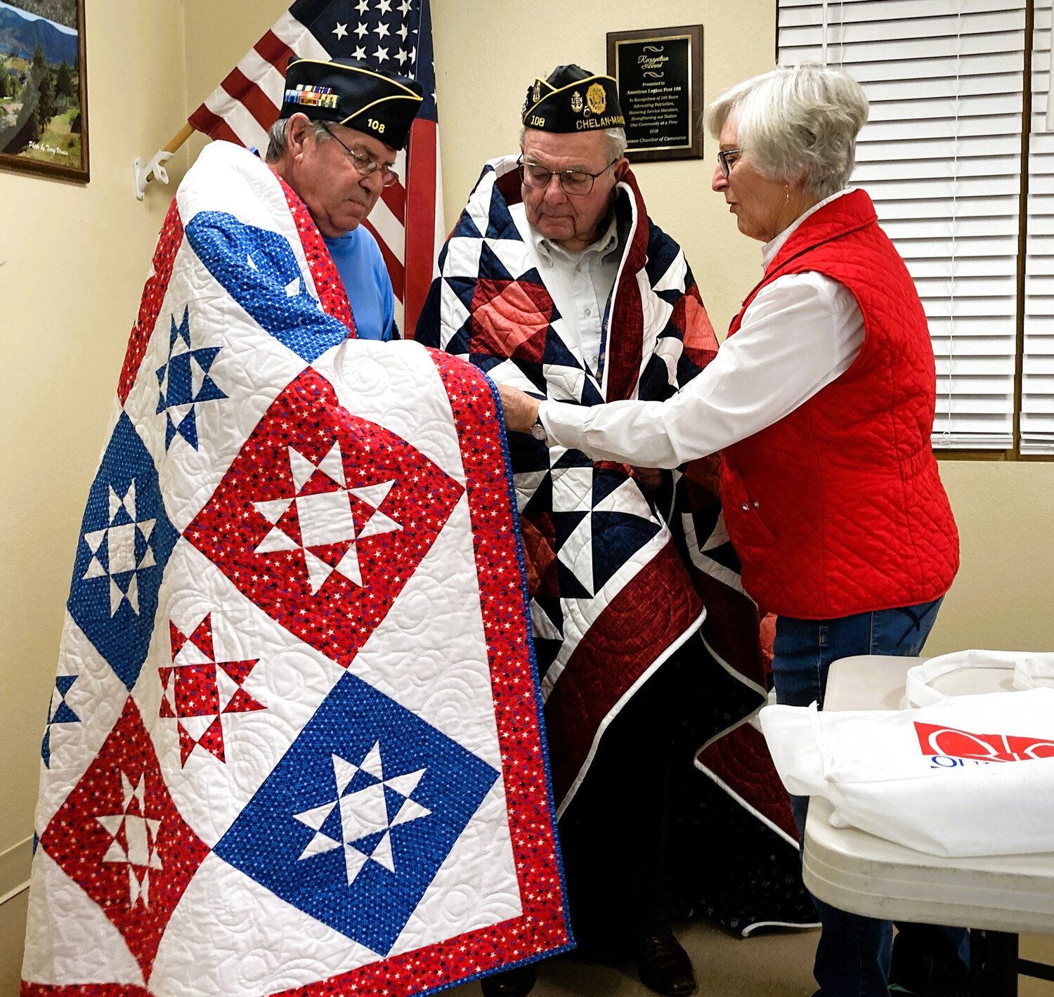 Manson American Legion members honored with Quilts of Valor - Lake ...