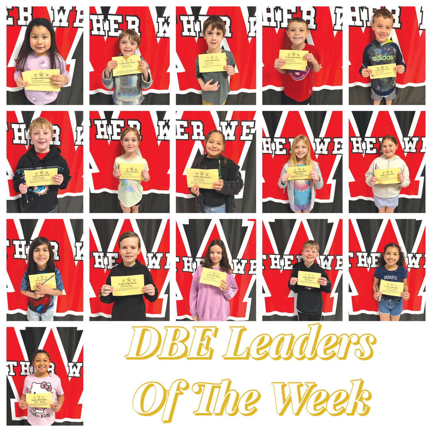 Daniel Boone Elementary Leaders of the Week - Warren County Record